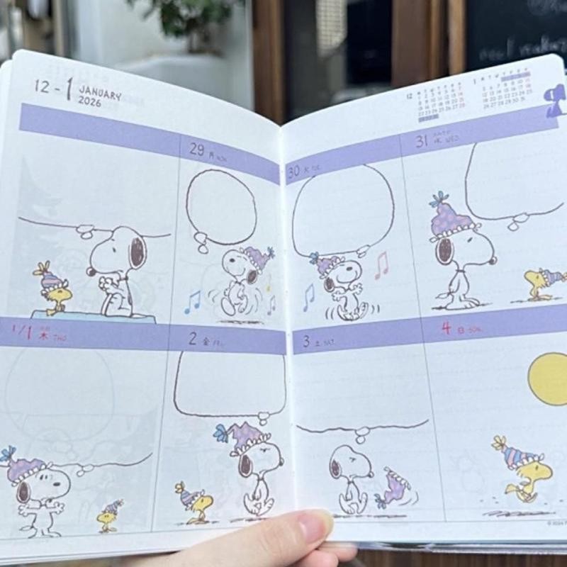 สินค้าใหม่ พร้อมส่ง สไตล์ญี่ปุ่น 2025 Snoopy Color Page Handbook ...