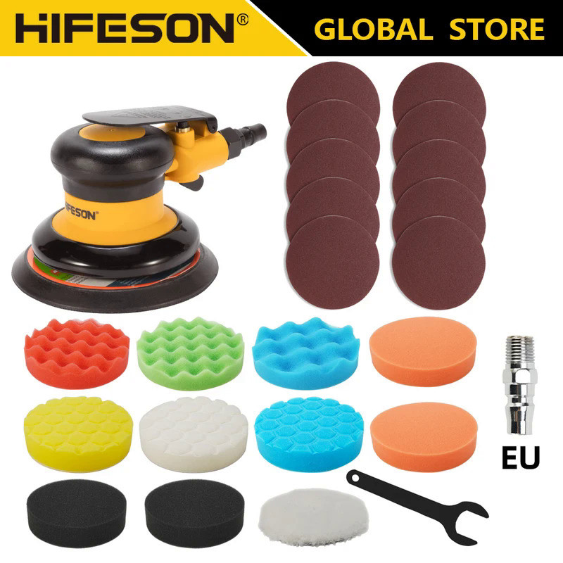 5/6 Inch Pneumatic Air Orbital Sander Polisher Tool Polishing Random ...