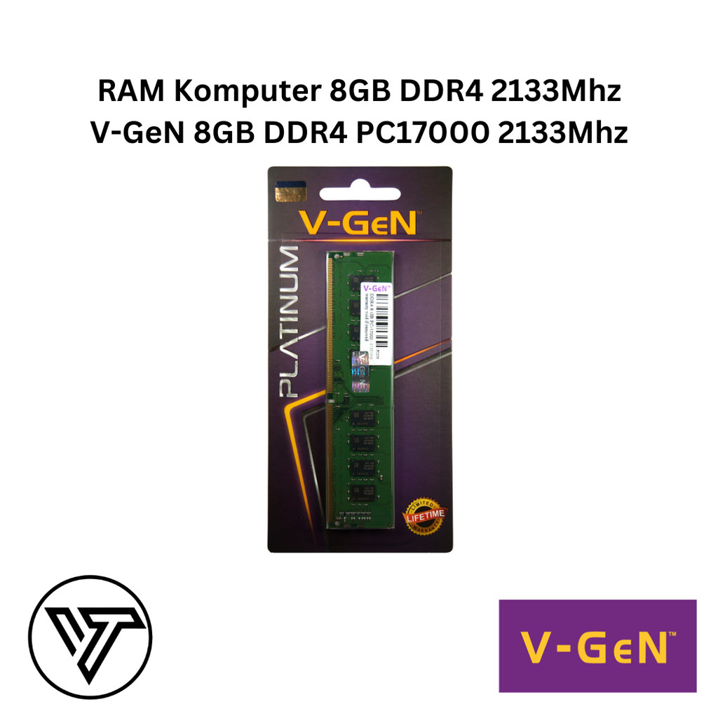 คอมพิวเตอร์ RAM 8GB DDR4 2133Mhz - V-GeN 8GB DDR4 PC17000 2133Mhz ...