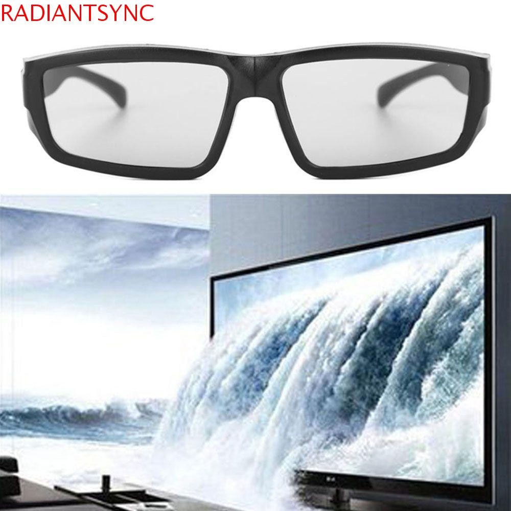 Radiantsync 3D แว่นตาพลาสติกโพลาไรซ์โฮมเธียเตอร์โปรเจคเตอร์ฟิล์ม DVD TV มิติ Anaglyph | Shopee ...