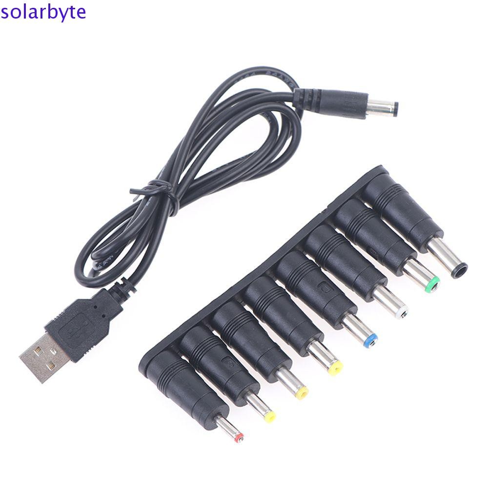 Solarbyte DC Power Supply Adapter 8 ชาย Universal แล็ปท็อปอะแดปเตอร์ชาร์จไฟปลั๊กแปลง 8 in 1 สาย ...