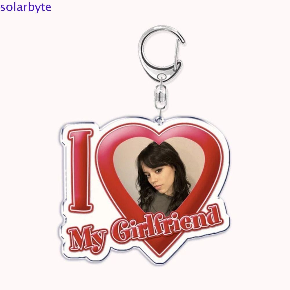 Solarbyte I Love My Boyfriend Keyring,หัวใจสีแดงแฟนหัวใจอะคริลิค,จี้ Creative อะคริลิค ...