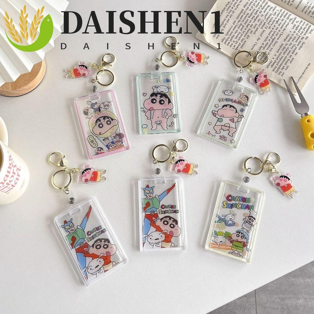 Daishen1 Crayon Shin-chan Bus Card Holder,พร้อมพวงกุญแจจี้ป้องกันกรณี ...