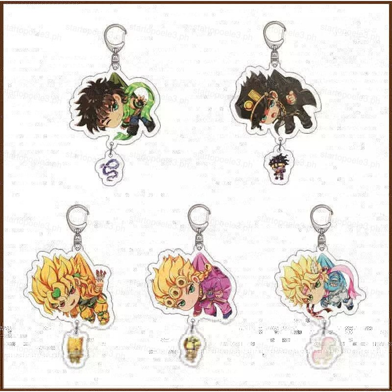 ST3 Jojos Bizarre ผจญภัยพวงกุญแจอะนิเมะพวงกุญแจอะคริลิคน่ารักกระเป๋าจี้ ...