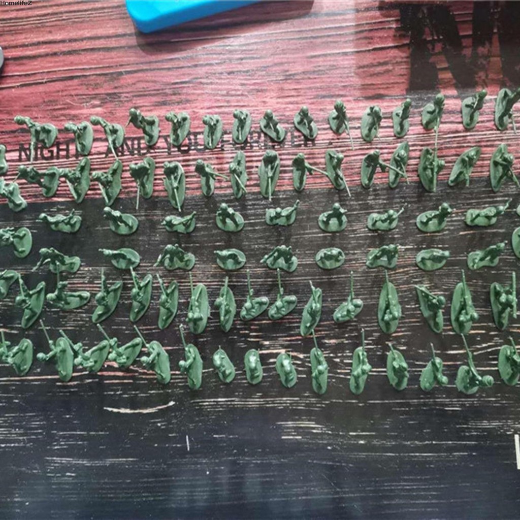 ทหาร Battle Group Bucket War Soldiers Playset Plastic Army Men Toy Play ...