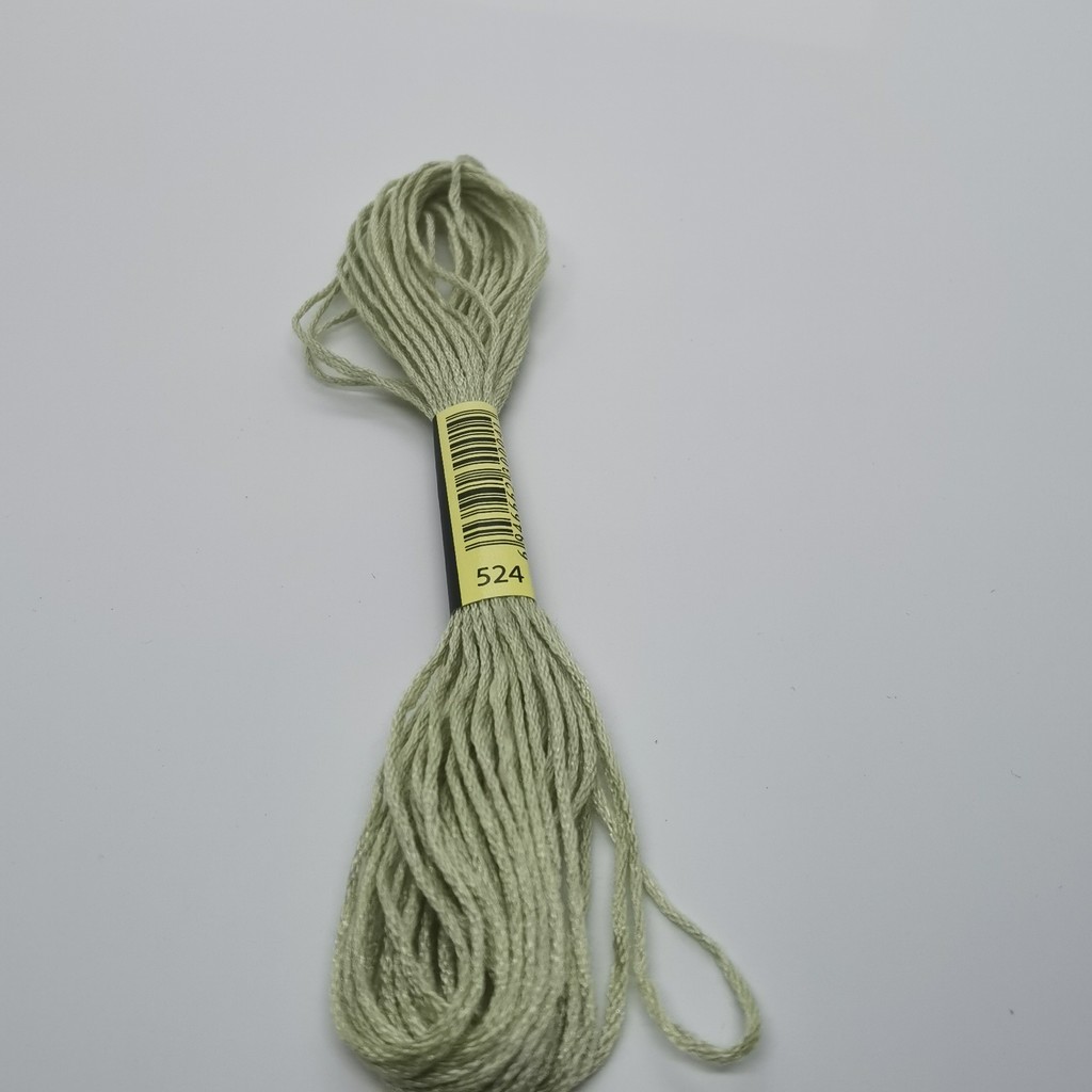 6 Skeins DMC 524 535 543 550 552 ด้าย Cross Stitch พรีเมี่ยมสายรุ้งสี ...