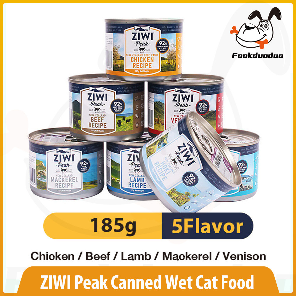 Ziwi Peak อาหารแมวกระป๋องเปียกเมล็ดข้าวฟรี 92% เนื้อเนื้อหา 85g-185g | Shopee Thailand