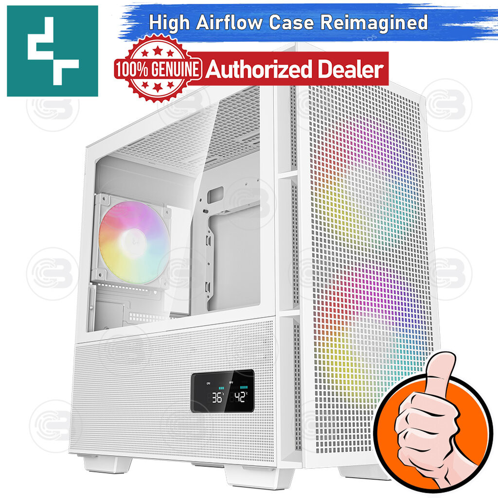 [CoolBlasterThai] DEEPCOOL CH360 WH Digital Micro-ATX High-Airflow PC ...