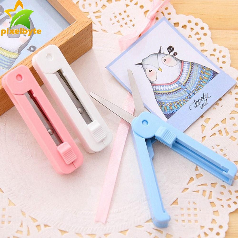 Pixelbyte Handcraft กรรไกร Retractable Creative กระดาษ-Cutting เครื่องเขียนนักเรียนโรงเรียน ...
