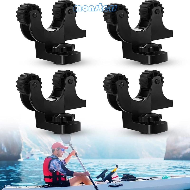 Mon Kayak Paddles ผู้ถือRod และLeash สำหรับเรือ กับคลิปยึดแน่นอน ...
