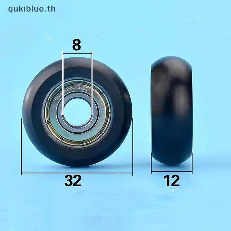 Qukiblue.th 1PC 608 ZZ 8*32*12 มม.608ZZ แพคเกจพลาสติกไนลอน Wrap POM สายเชือกลวดแบริ่งรอกล้อ ...