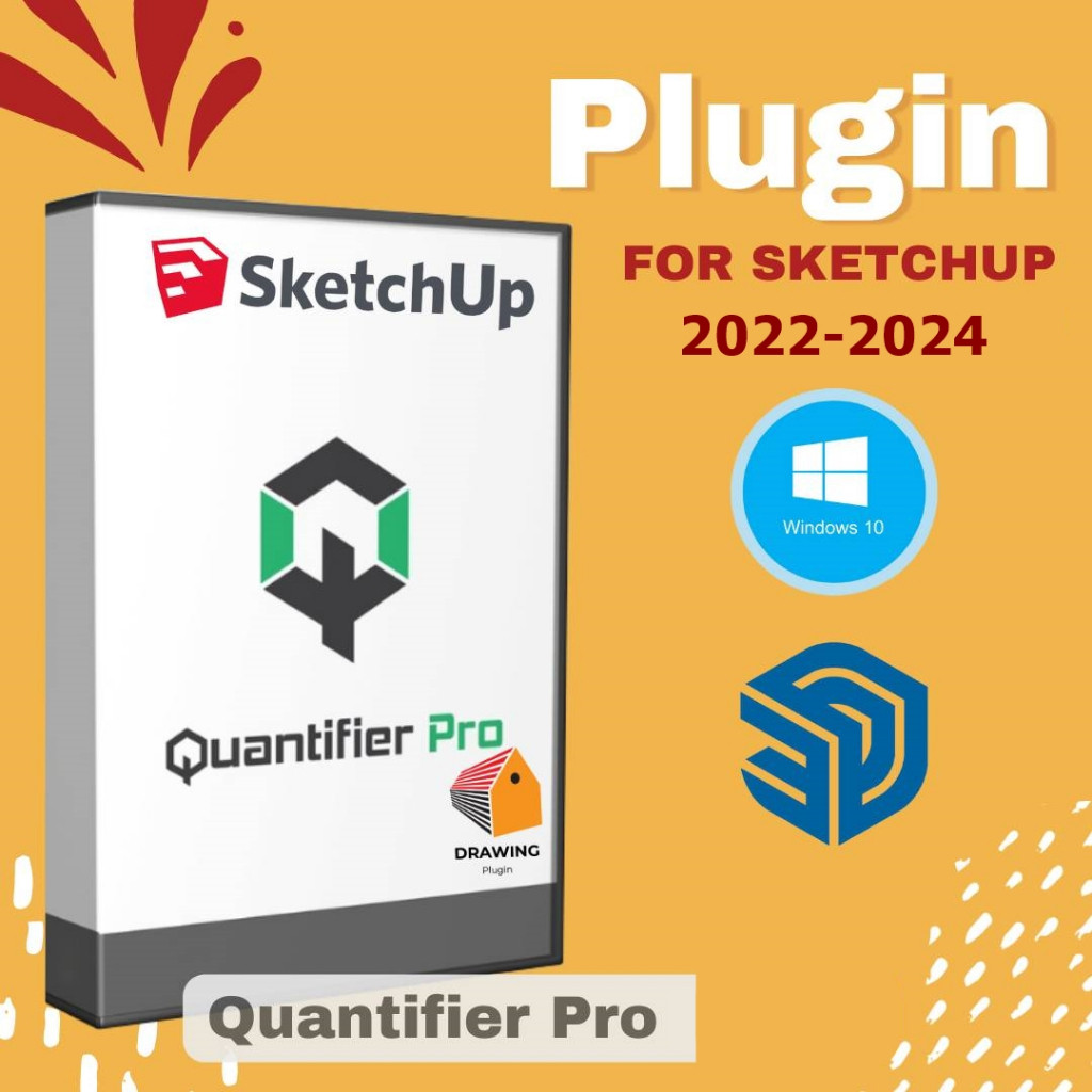 Quantifier Pro (ปลั๊กอินคำนวณปริมาณและต้นทุน) |for Sketchup 2022-2024 | Shopee Thailand