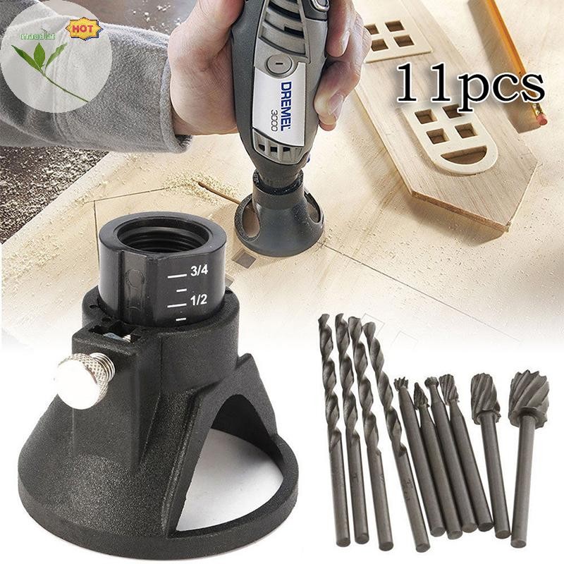 Mud Dremel Rotary Multi Tool Cutting Guide HSS Router Drill Bits Set ...