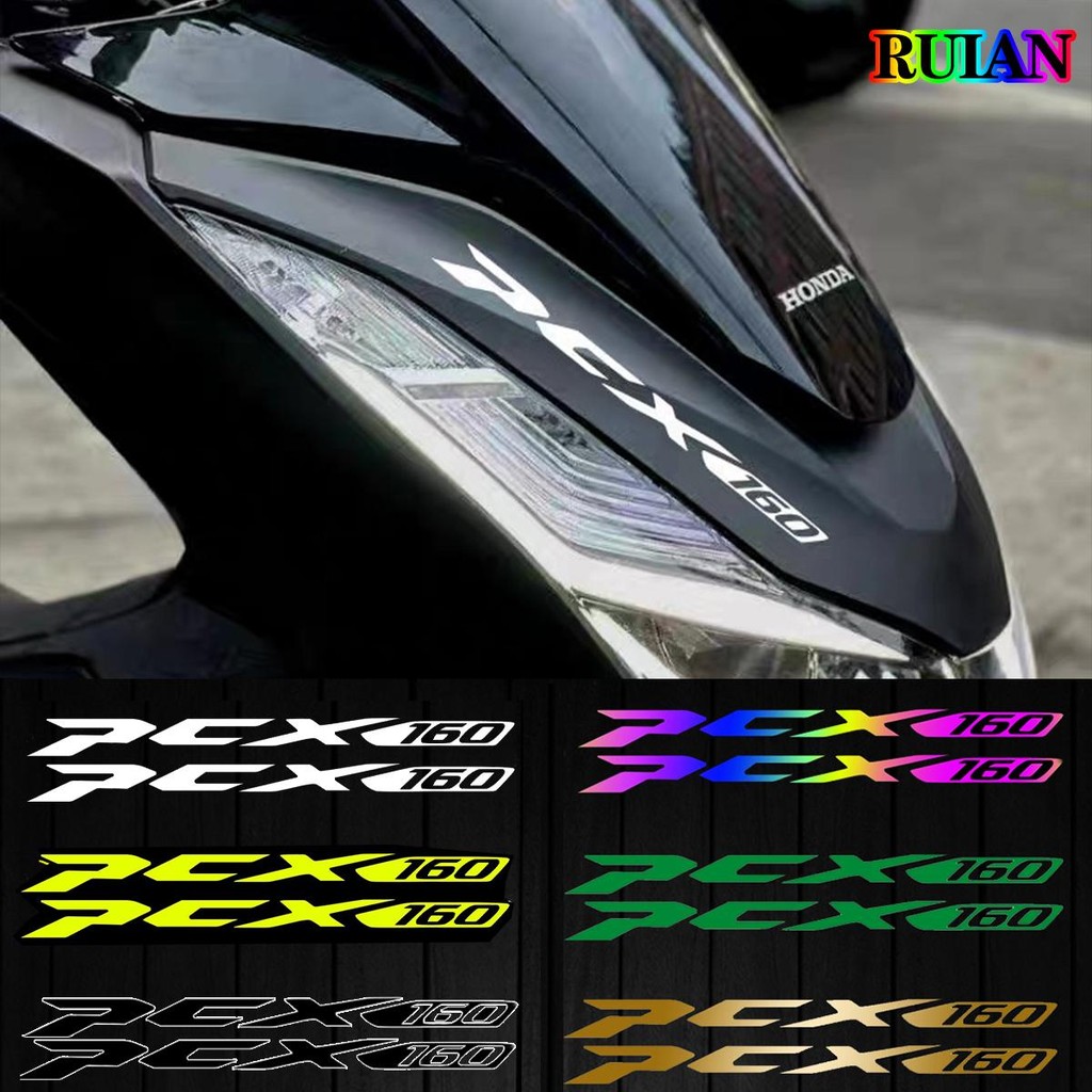 Pcx160 สติ๊กเกอร์สะท้อนแสงสําหรับ Honda Pcx 160 การปรับเปลี่ยนหัวรถ ...