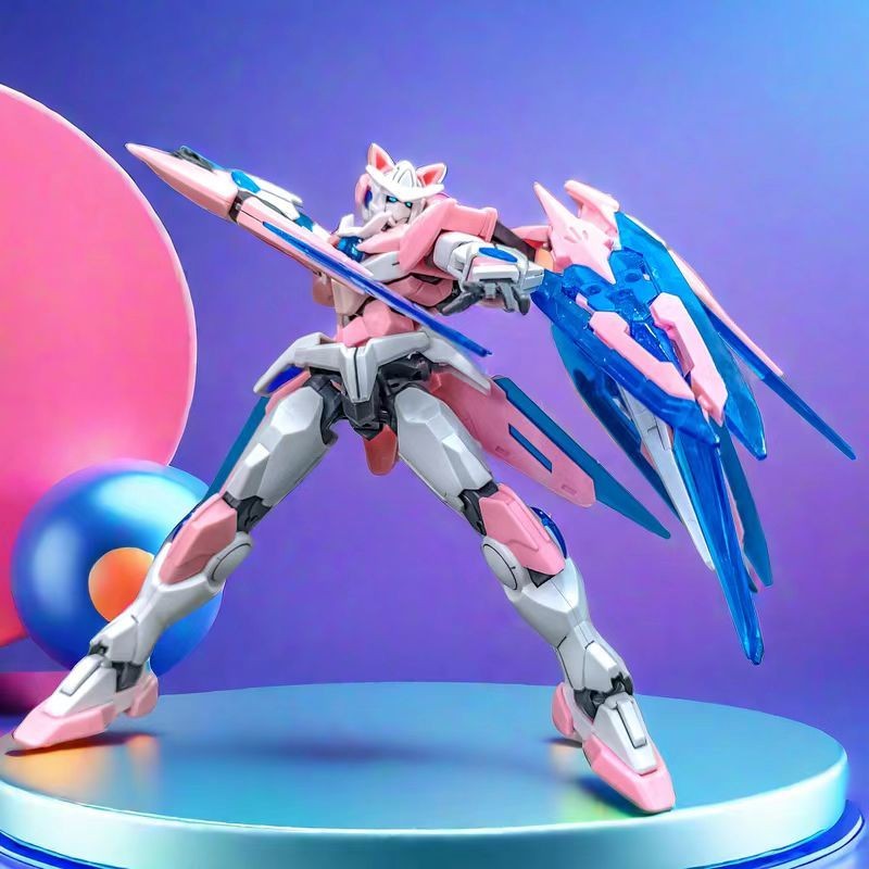 Galaxy Seiko Pink Cat Ears 00 ถึงประกอบรุ่น HGBF0491/144 00q West Asia Quantum Type Gundam ...