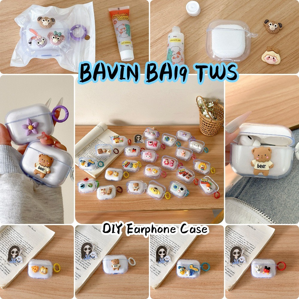 ส่วนลดสําหรับ BAVIN BA19 TWS Casing Case Soft Silicone Headphone Case ...
