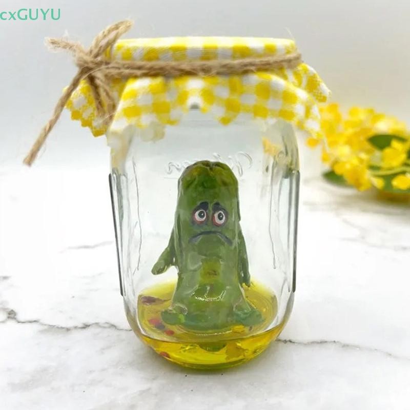 [cxGUYU] Grumpy Pickle In A Jar Sculpture ตลก Aojiao Jar ดองการ์ตูนจอ ...
