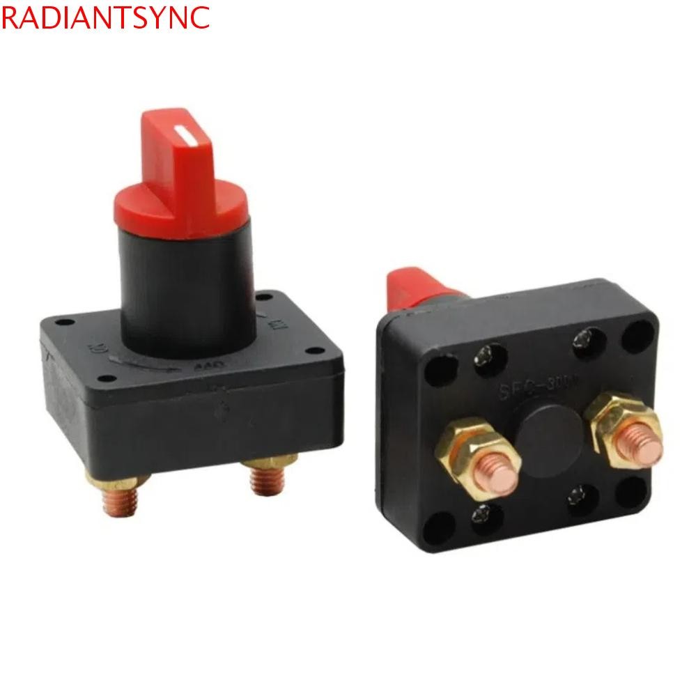 Radiantsync รถ Master แบตเตอรี่สวิทช์,ปลอดภัย Compact Power Disconnect สวิตช์โรตารี, DC 12V 24V ...