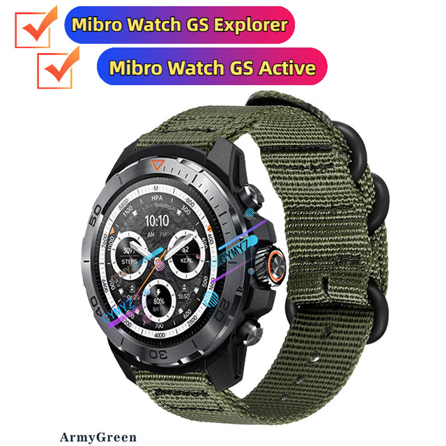 Mibro Watch GS Explorer strap สายไนลอน Mibro Watch GS สายที่ใช้งาน สายรัดข้อมือแบบสปอร์ต ...