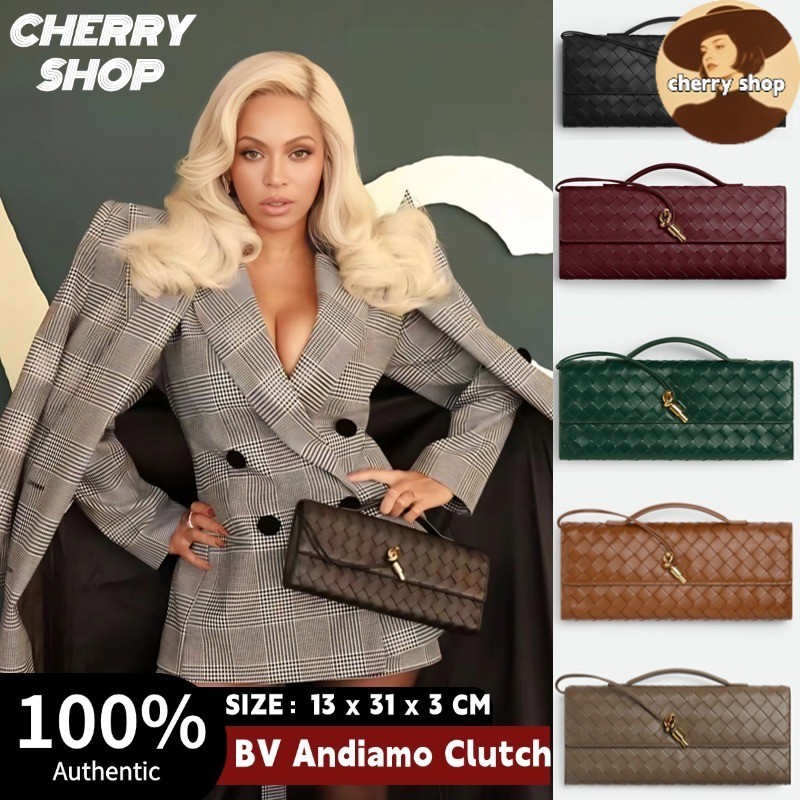 Bottega Veneta BV Andiamo Clutch กระเป๋าคลัชผู้หญิง BV Bag | Shopee Thailand