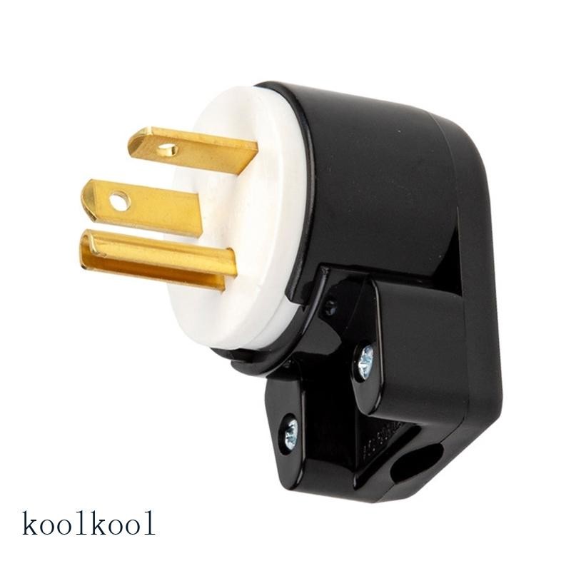 Kool Three-Pin Nema 5-20P ปลั๊กข้อศอกอุปกรณ์พลังงานอุตสาหกรรมสายไฟทรง ...