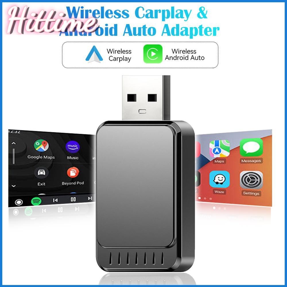Hittime Universal 2 in 1 Dual WIFI 2.4GHz + 5GHz ไร้สาย CarPlay อะแดปเตอร์ไร้สาย Android อะแดปเต ...