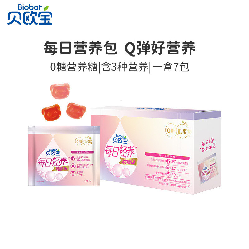 Biobor biobor 63g Daily Light Nourishing Gummy ประกอบด้วยวิตามินซี ...