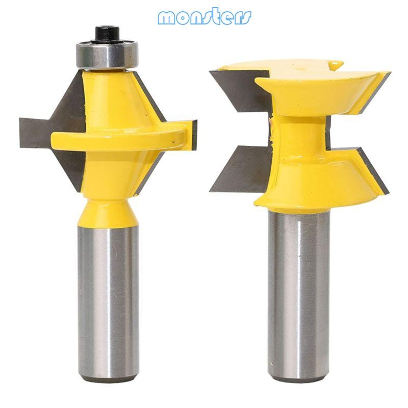 Mon Router Bits Shank Lock Miter Lock Miter Milling Bit แกะสลัก Tenon ...