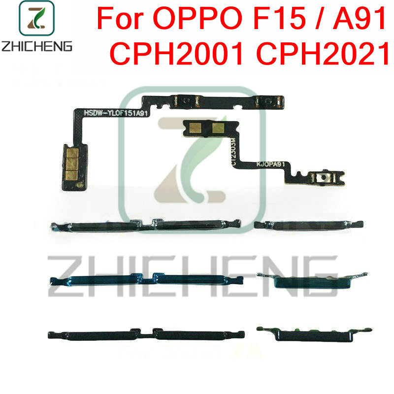 ปุ่มเปิดปิดระดับเสียงและปุ่มล็อคหน้าจอสําหรับ OPPO F15 / A91 CPH2001 ...