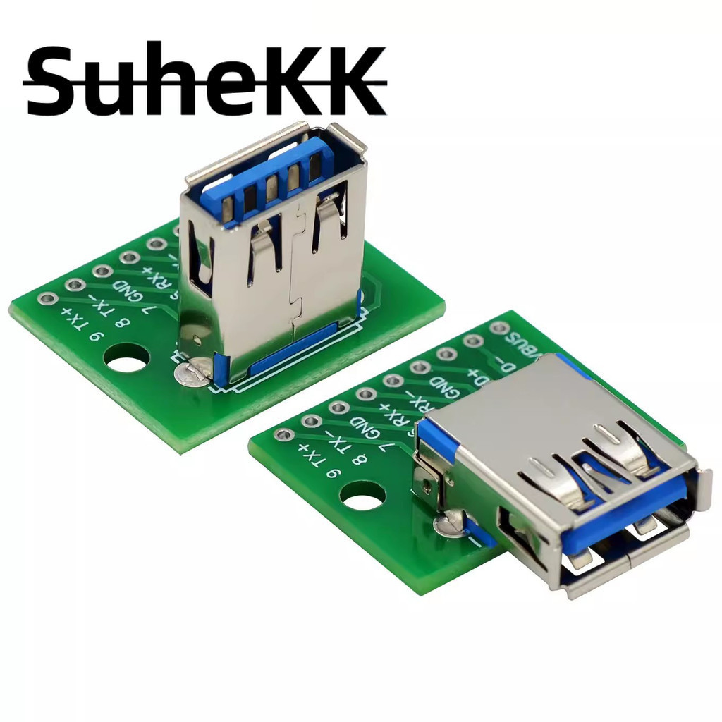 หญิง USB 3.0 ถึง DIP PCB Connector หญิง USB PCB บอร์ดเชื่อมต่อ USB PCB ...