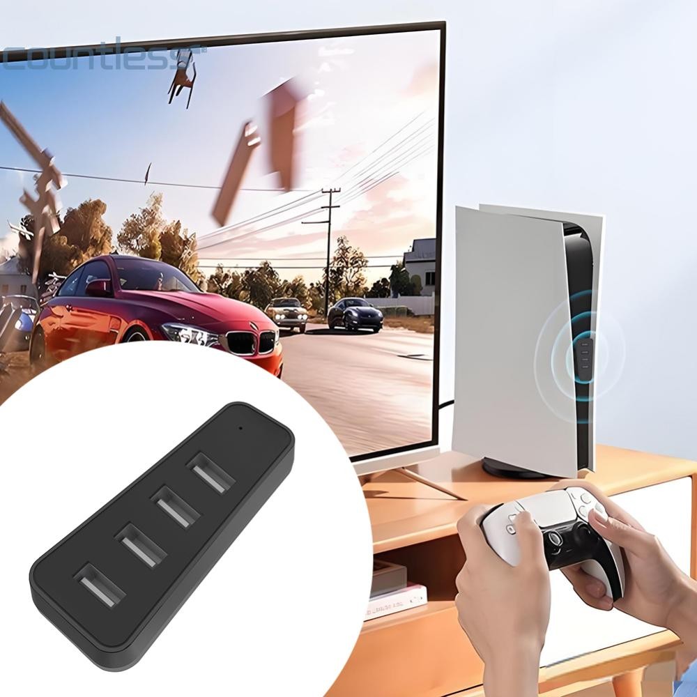 สําหรับ PS5 Pro USB Hub พร้อม 4 พอร์ต USB 2.0 USB Docking Station USB ...