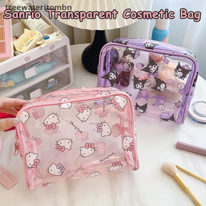 Tt Sanrio Hello Kitty กระเป๋าแต่งหน้าใส Kuromi Melody กระเป๋า ...