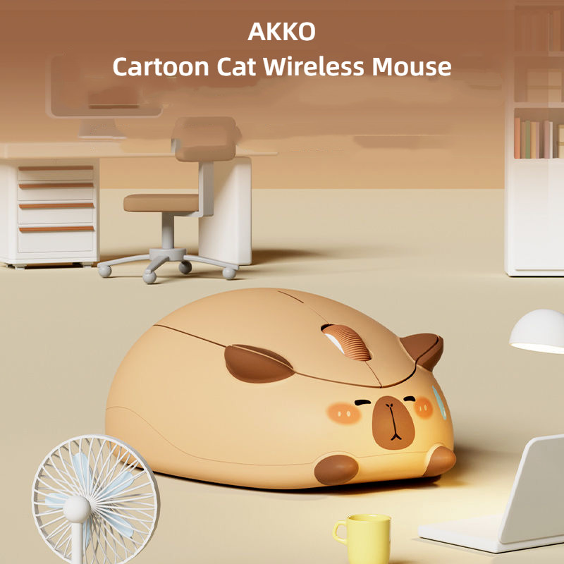 Akko Wireless Mouse Bluetooth USB 2.4G Transmission Dolphin Mouse ...