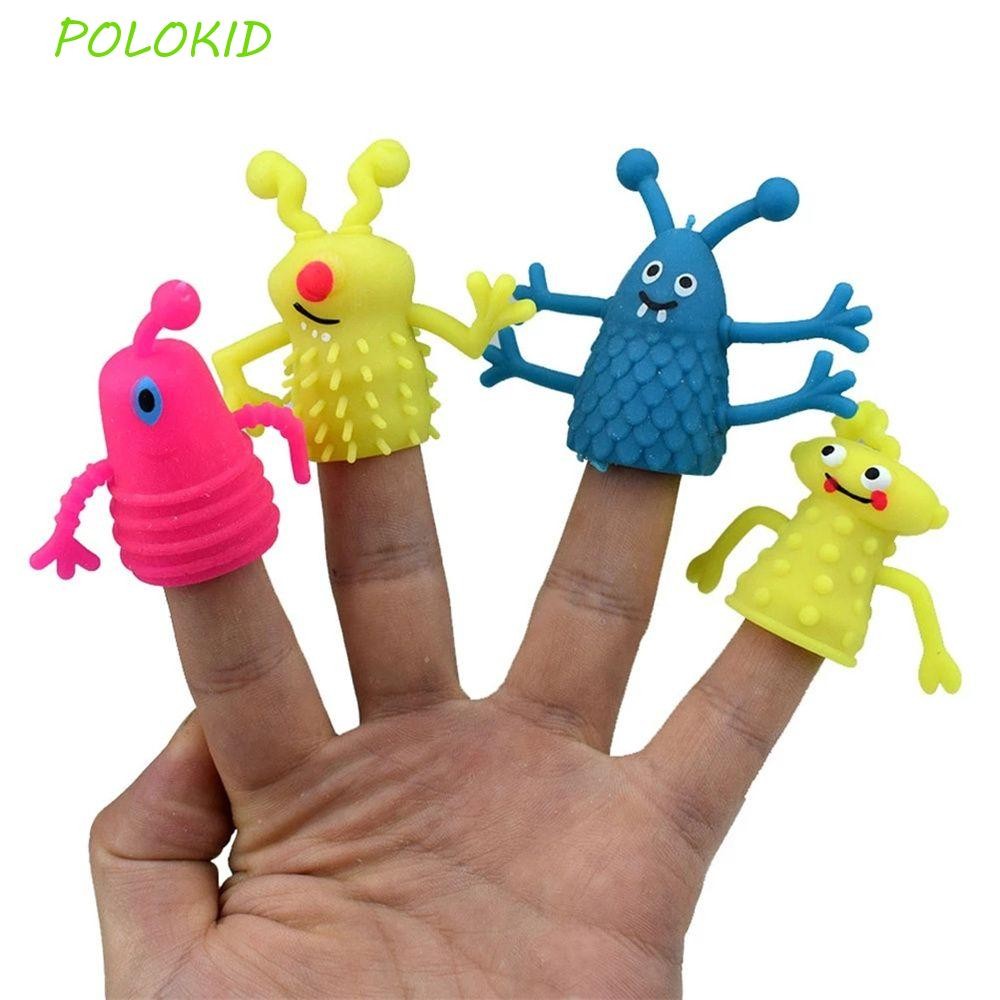 Polokid ตุ๊กตามือ TPR พลาสติกน่ารัก Tell Story Prop ของขวัญเด็กทารก ...