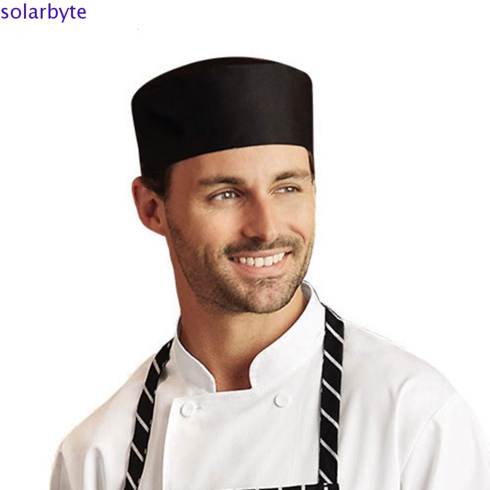 Solarbyte หมวกซูชิระบายอากาศ, WIth Mesh Top Adjutable Strap Chef Flat Top Caps, Working Caps ...