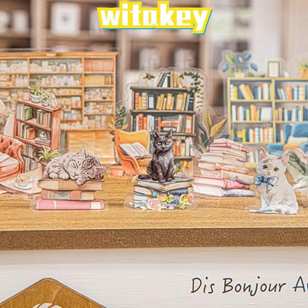 WITAKEY 90 ชิ้นสติ๊กเกอร์วารสาร,สัตว์เลี้ยงไดอารี่อัลบั้มวางแผนสติ๊กเกอร์สมุด,2025 สไตล์ย้อนยุค ...