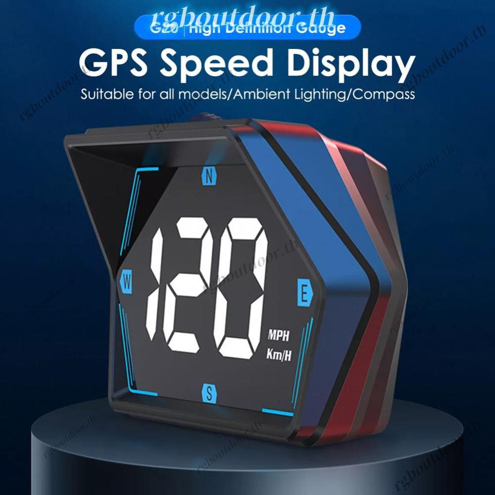 รถดิจิตอล GPS Speedometer Overspeed Alarm Digital GPS HUD Speedometer ...