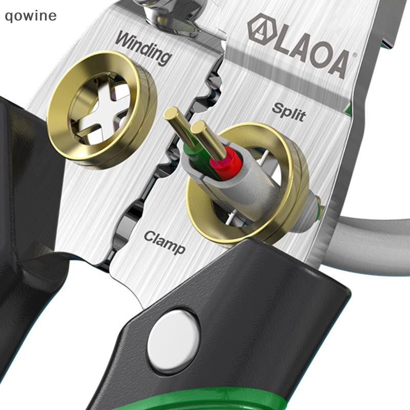 [qowine] LAOA 8 In 1 คีมปอกสายไฟมัลติฟังก์ชั่นช่างไฟฟ้าสายตัด Terminal Crimping Splitting ...