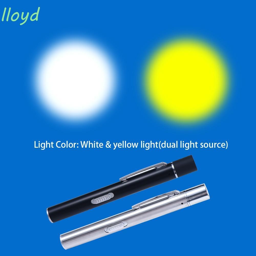 Lloyd LED ปากกาพ็อกเก็ตคลิป Dual โคมไฟไฟฉายไฟฉายไฟฉาย LED Mini ปากกา ...