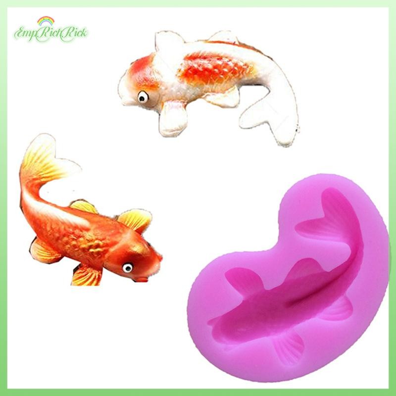 ขายร้อน Silicone-Fondant-เค้ก-Molds-3D-Fish-Candle-Mold-ช็อกโกแลต-Mould ...