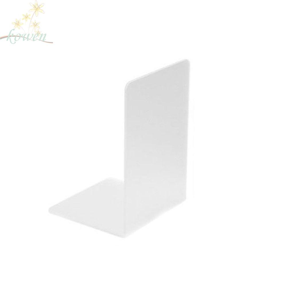 Kowen โปร่งใส Bookends Organizer กรอบเอกสารผู้ถือโต๊ะ Bookend หนังสือขา ...