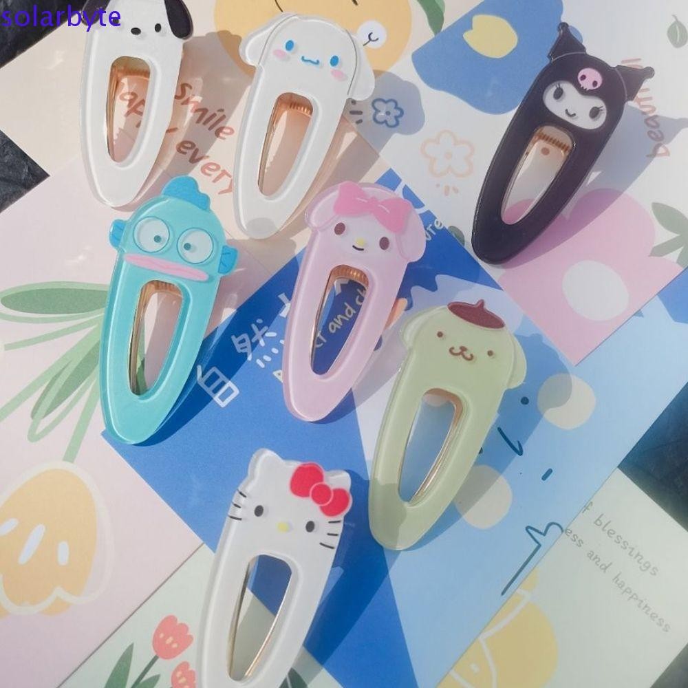 Solarbyte กิ๊บติดผมสาวน่ารัก Kuromi การ์ตูนออกแบบอารมณ์หญิงสไตล์เกาหลี Hairpin | Shopee Thailand