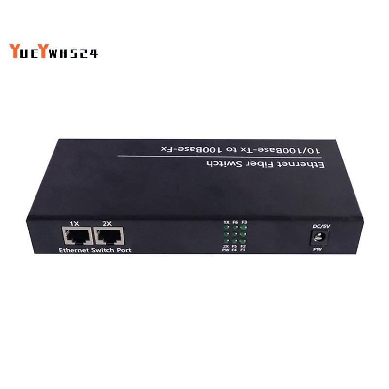 6 พอร์ต 10/100M Ethernet สวิทช์ 6 พอร์ตไฟเบอร์ 25KM 2UTP RJ45 Fiber ...