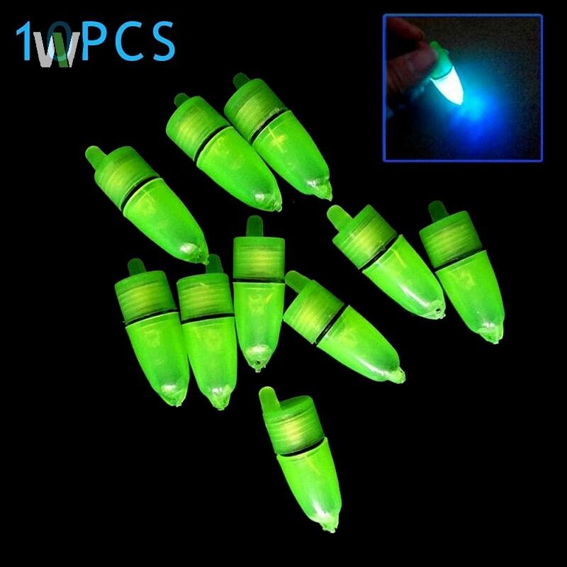 ODS 10 ชิ้น/เซ็ต LED Luminous Fishing Bells_alarm คลิปพลาสติก Night ...
