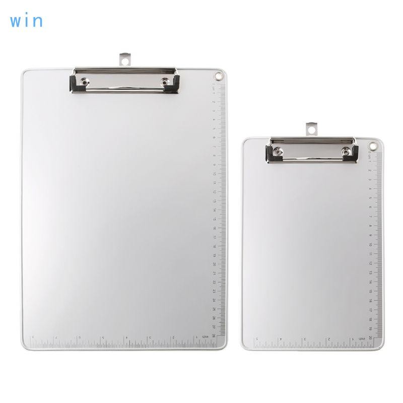 Win แบบพกพา A4 A5 อลูมิเนียมกระดานเขียนคลิป Antislip แฟ้ม Hardboard ...