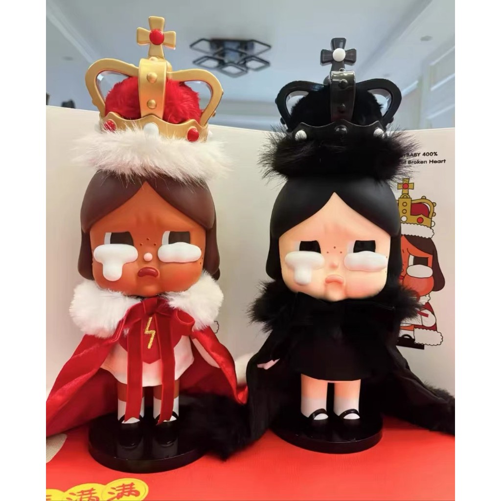 [ของแท้] Popmart MEGA CRYBABY 400% The Queen of broken Heart Series รูป ...