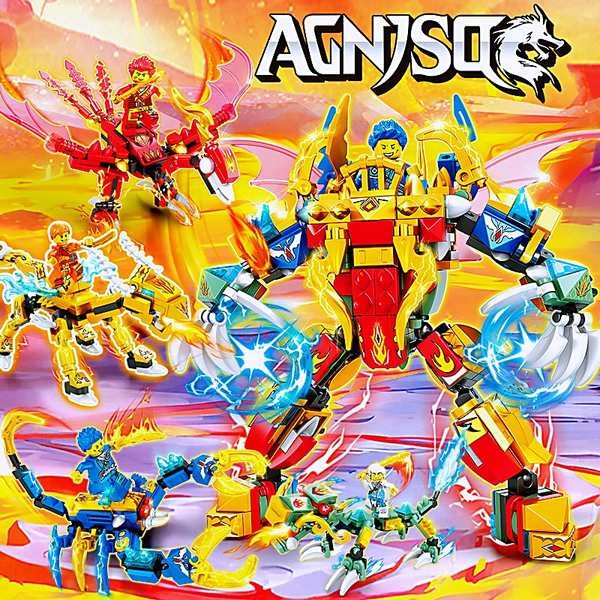 lego ninjago เลโก้ เล่น 1034 NINJAGO® Dragon Mecha 4-in-1 ทองมังกรสาม ...