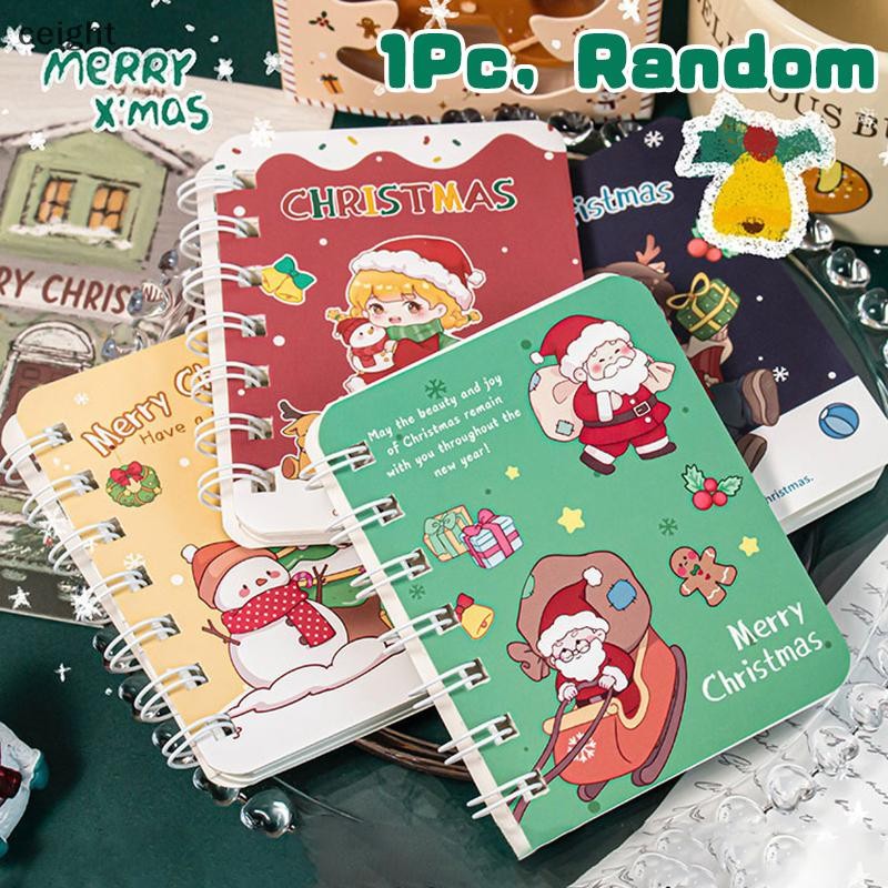 [ceight] การ์ตูนน่ารัก Christmas Coil Notebook Student Diary Handbook ...