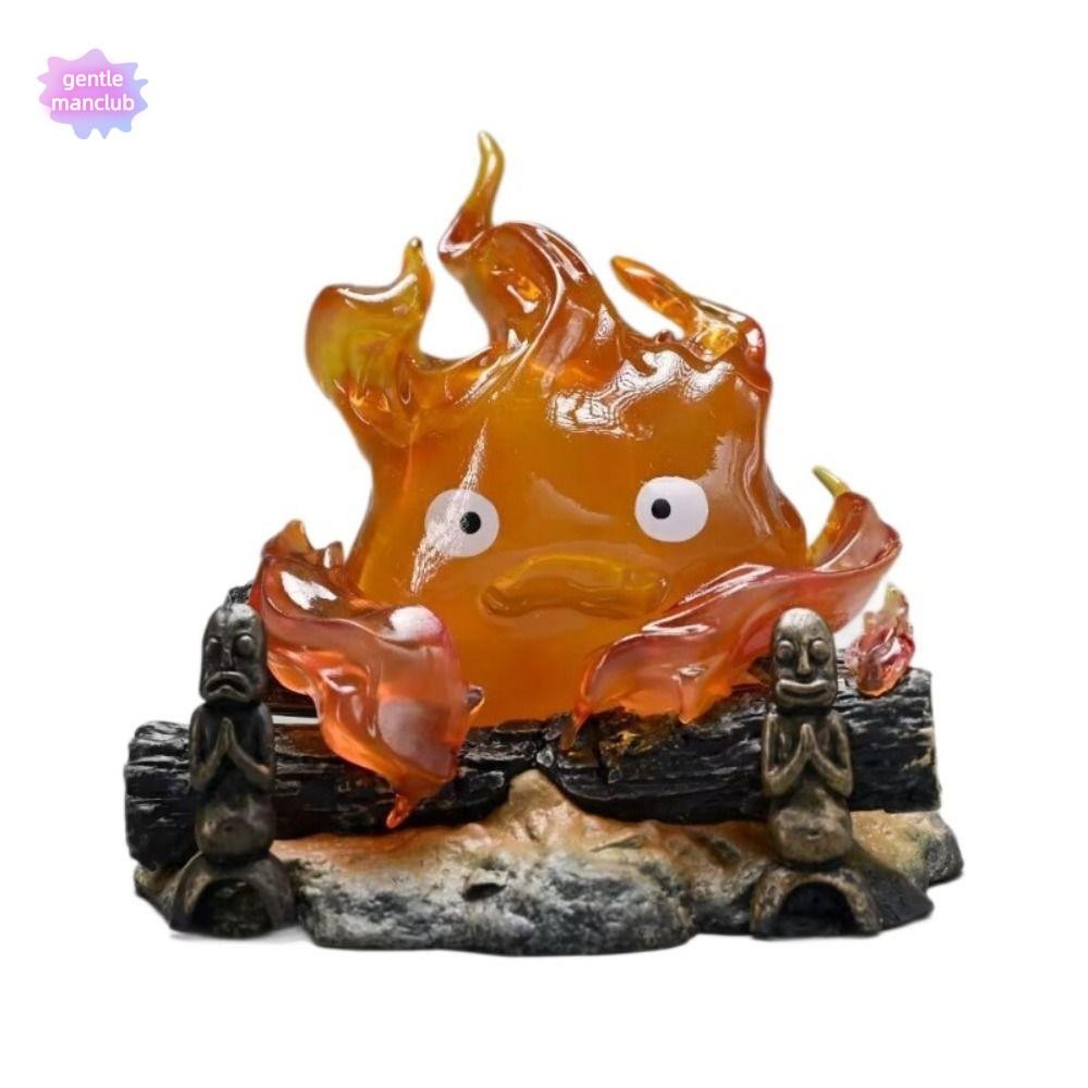 Gentlemanclub Calcifer Action Figure, อะนิเมะตัวละครโคมไฟหายใจ Calcifer ...