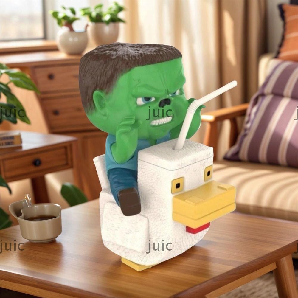 JUIC Chicken Jockey Combo Set, PVC Movie Theater Chicken Jockey Popcorn ...